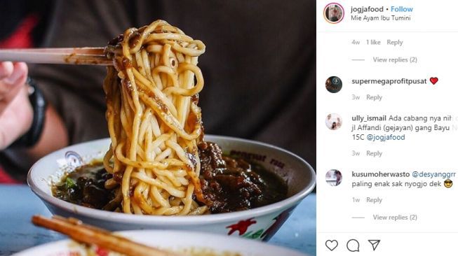 Mie Ayam Tumini: Kuliner Legendaris di Jogja yang Wajib Kamu Kunjungi